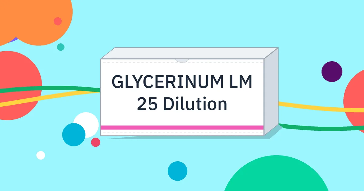 Symbolbild: Packung mit der Aufschrift GLYCERINUM LM 25 Dilution (PZN 12880503) – Verfügbarkeit und Bezug in Apotheken in Frankfurt am Main