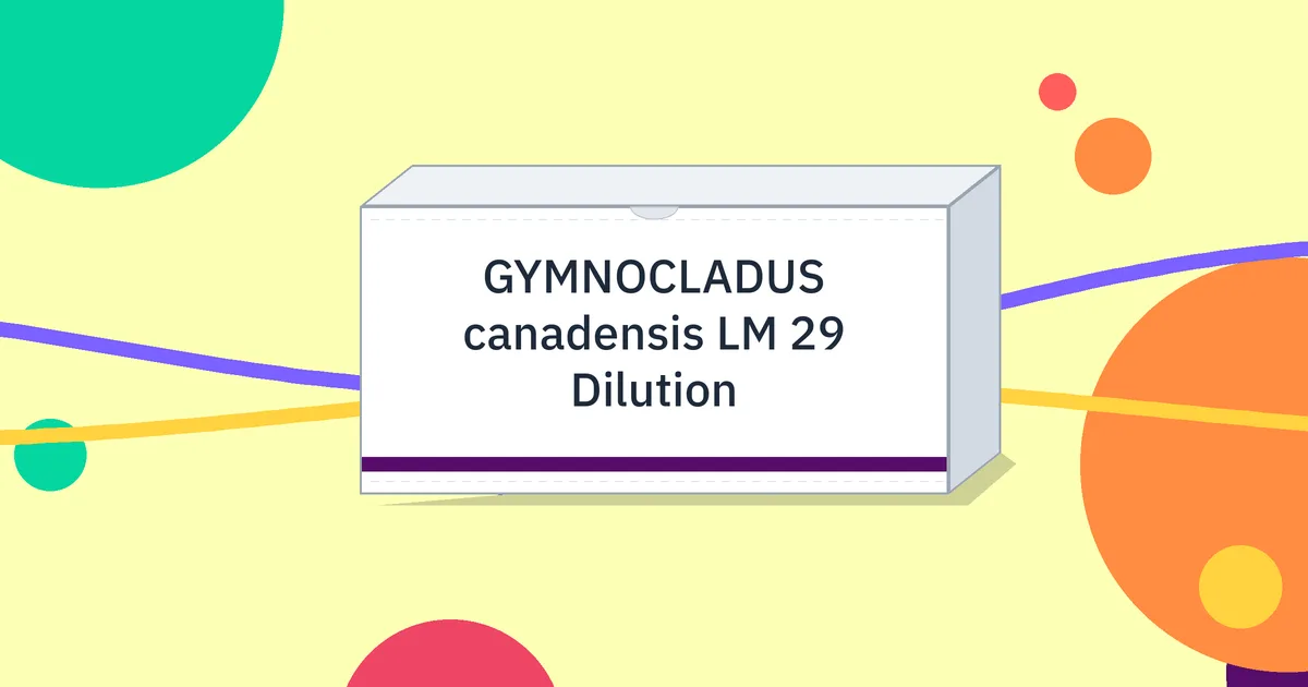 Symbolbild: Packung mit der Aufschrift GYMNOCLADUS canadensis LM 29 Dilution (PZN 13549064) – Verfügbarkeit und Bezug in Apotheken in Frankfurt am Main