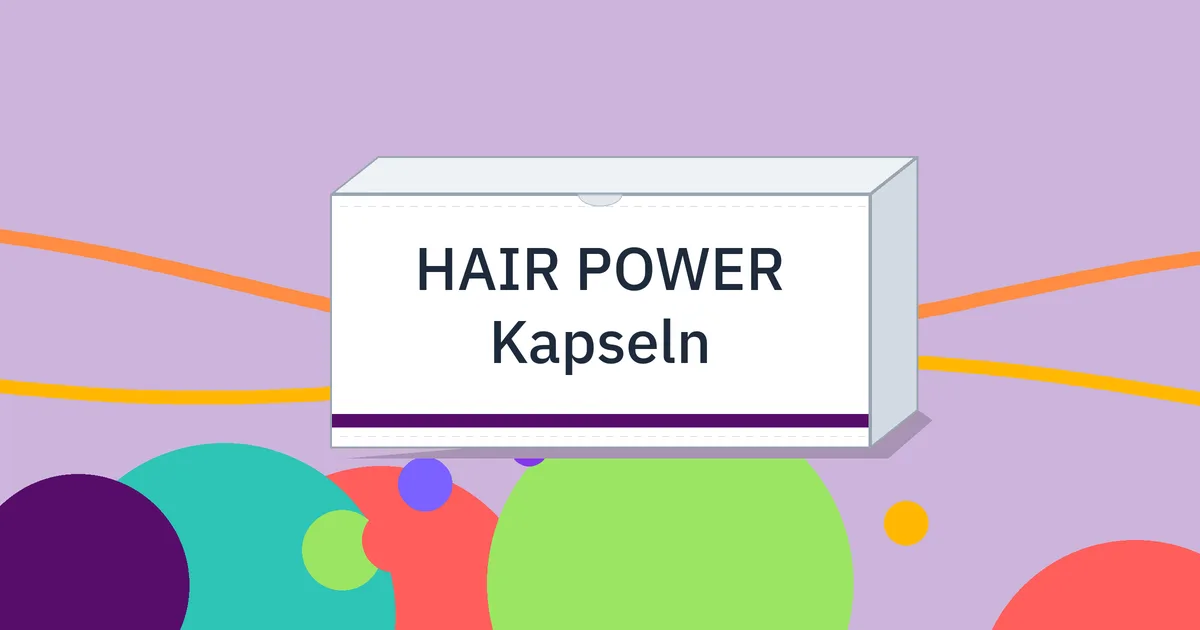 Symbolbild: Packung mit der Aufschrift HAIR POWER Kapseln (PZN 10107727) – Verfügbarkeit und Bezug in Apotheken in Frankfurt am Main