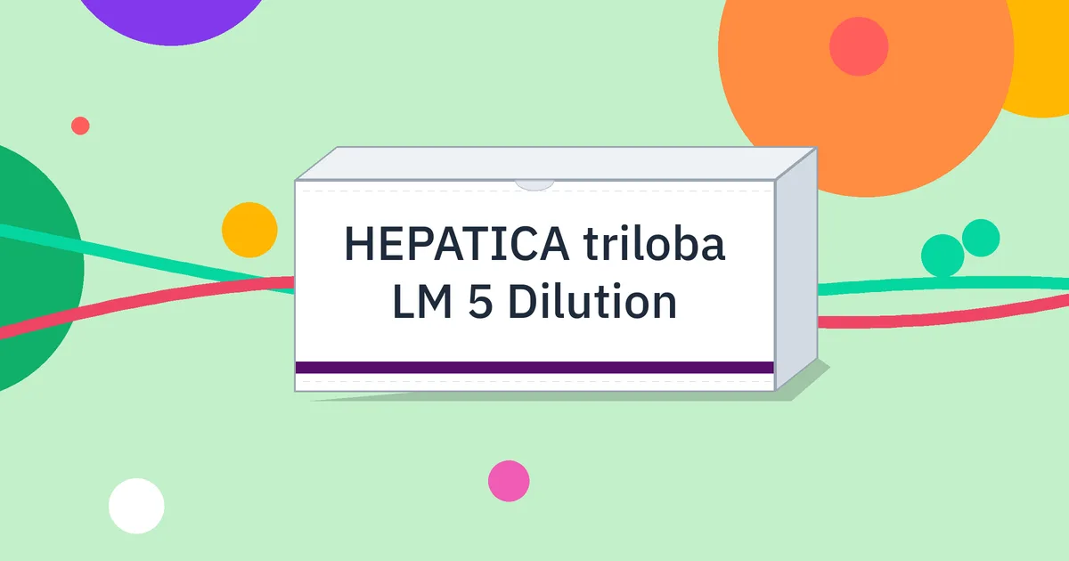 Symbolbild: Packung mit der Aufschrift HEPATICA triloba LM 5 Dilution (PZN 13552020) – Verfügbarkeit und Bezug in Apotheken in Frankfurt am Main
