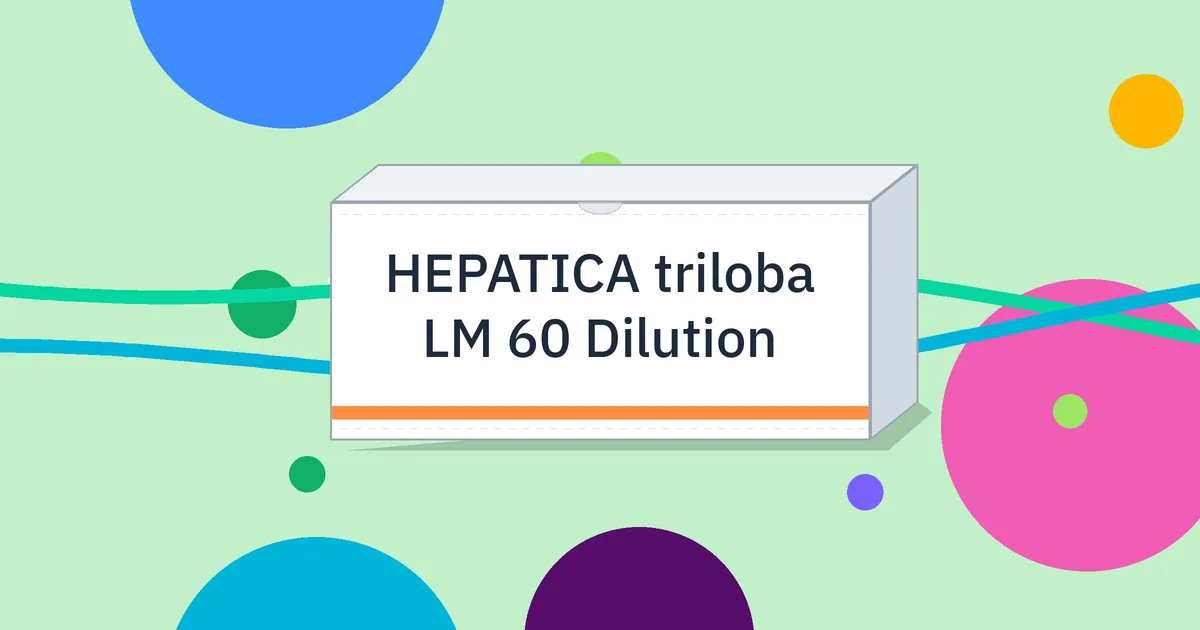 Symbolbild: Packung mit der Aufschrift HEPATICA triloba LM 60 Dilution (PZN 13552362) – Verfügbarkeit und Bezug in Apotheken in Frankfurt am Main