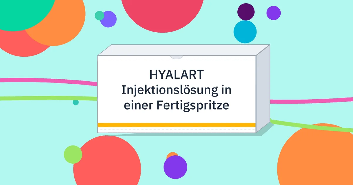 Symbolbild: Packung mit der Aufschrift HYALART Injektionslösung in einer Fertigspritze (PZN 03051541) – Verfügbarkeit und Bezug in Apotheken in Frankfurt am Main