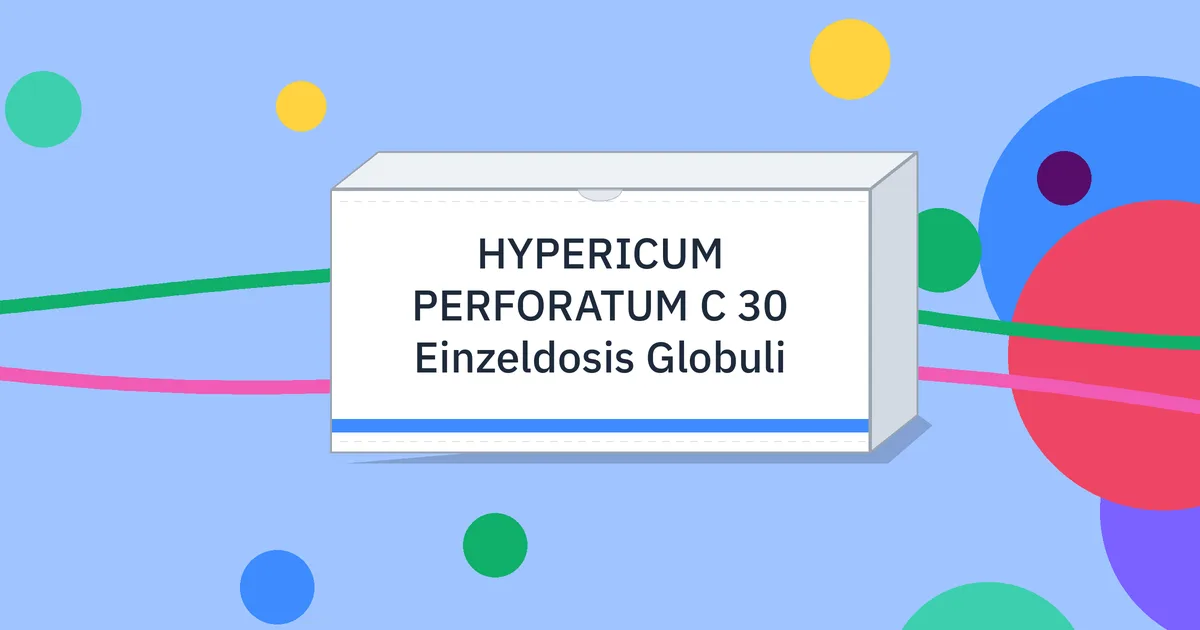 Symbolbild: Packung mit der Aufschrift HYPERICUM PERFORATUM C 30 Einzeldosis Globuli (PZN 01542536) – Verfügbarkeit und Bezug in Apotheken in Frankfurt am Main