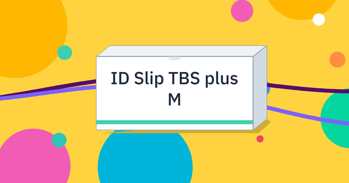 Symbolbild: Packung mit der Aufschrift ID Slip TBS plus M (PZN 16626440) – Verfügbarkeit und Bezug in Apotheken in Frankfurt am Main
