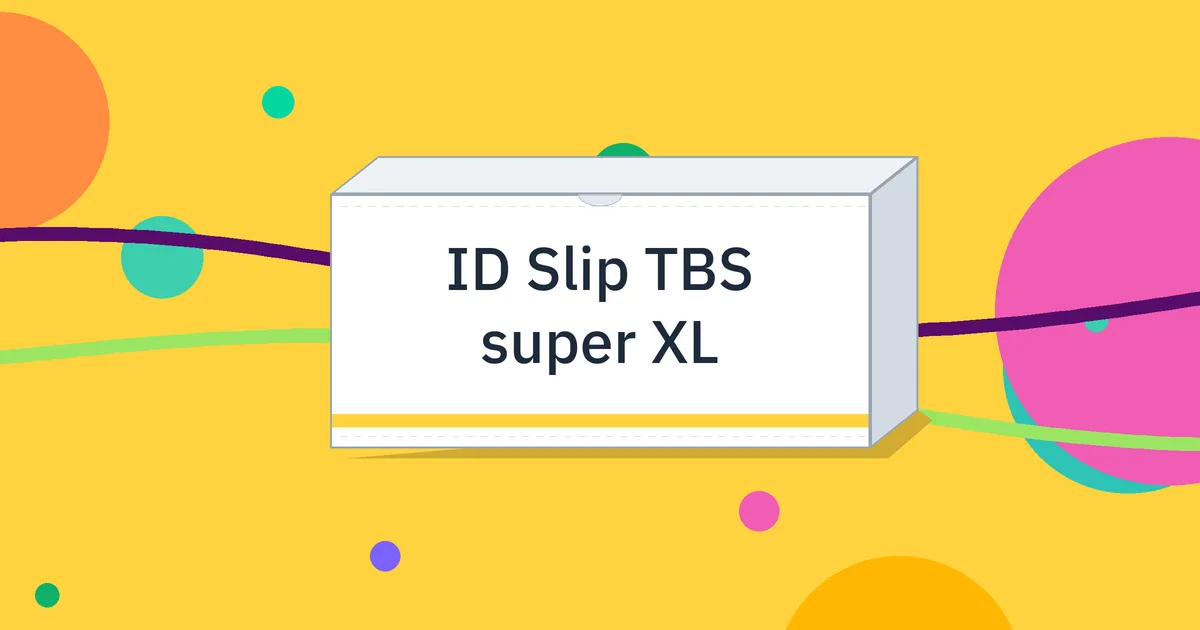 Symbolbild: Packung mit der Aufschrift ID Slip TBS super XL (PZN 16626888) – Verfügbarkeit und Bezug in Apotheken in Frankfurt am Main