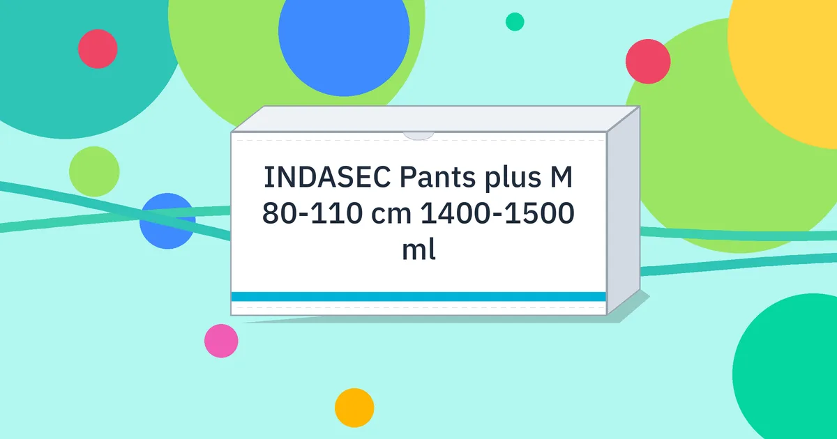 Symbolbild: Packung mit der Aufschrift INDASEC Pants plus M 80-110 cm 1400-1500 ml (PZN 09922764) – Verfügbarkeit und Bezug in Apotheken in Frankfurt am Main