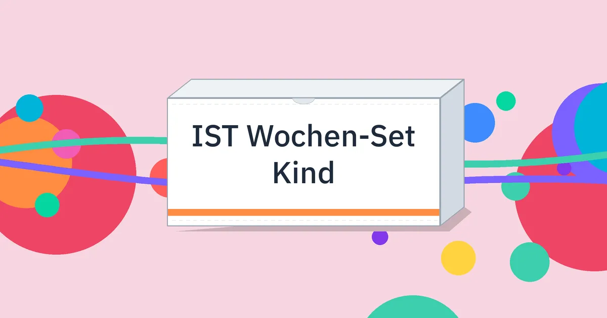 Symbolbild: Packung mit der Aufschrift IST Wochen-Set Kind (PZN 15239267) – Verfügbarkeit und Bezug in Apotheken in Frankfurt am Main