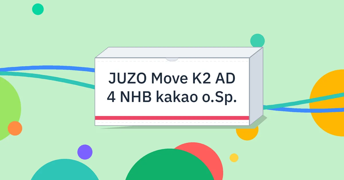 Symbolbild: Packung mit der Aufschrift JUZO Move K2 AD 4 NHB kakao o.Sp. (PZN 18539857) – Verfügbarkeit und Bezug in Apotheken in Frankfurt am Main