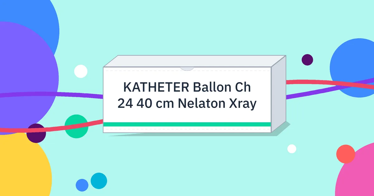 Symbolbild: Packung mit der Aufschrift KATHETER Ballon Ch 24 40 cm Nelaton Xray (PZN 01966130) – Verfügbarkeit und Bezug in Apotheken in Frankfurt am Main