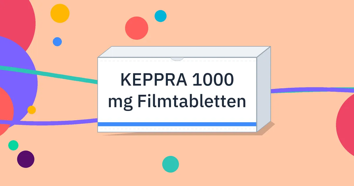Symbolbild: Packung mit der Aufschrift KEPPRA 1000 mg Filmtabletten (PZN 00780713) – Verfügbarkeit und Bezug in Apotheken in Frankfurt am Main