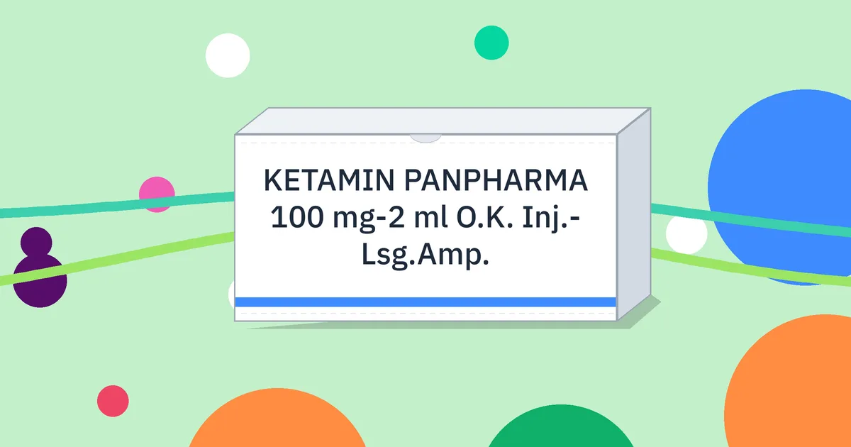 Symbolbild: Packung mit der Aufschrift KETAMIN PANPHARMA 100 mg-2 ml O.K. Inj.-Lsg.Amp. (PZN 16200155) – Verfügbarkeit und Bezug in Apotheken in Frankfurt am Main