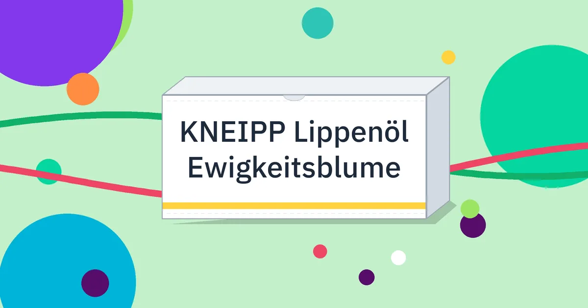 Symbolbild: Packung mit der Aufschrift KNEIPP Lippenöl Ewigkeitsblume (PZN 18355815) – Verfügbarkeit und Bezug in Apotheken in Frankfurt am Main
