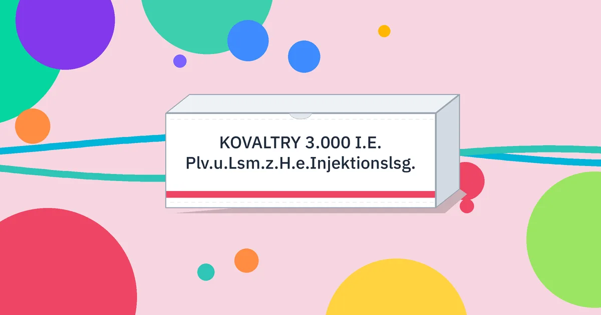 Symbolbild: Packung mit der Aufschrift KOVALTRY 3.000 I.E. Plv.u.Lsm.z.H.e.Injektionslsg. (PZN 11083331) – Verfügbarkeit und Bezug in Apotheken in Frankfurt am Main