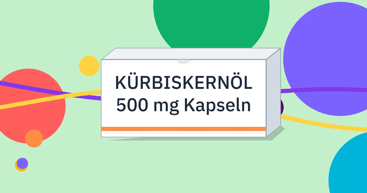 Symbolbild: Packung mit der Aufschrift KÜRBISKERNÖL 500 mg Kapseln (PZN 09222050) – Verfügbarkeit und Bezug in Apotheken in Frankfurt am Main