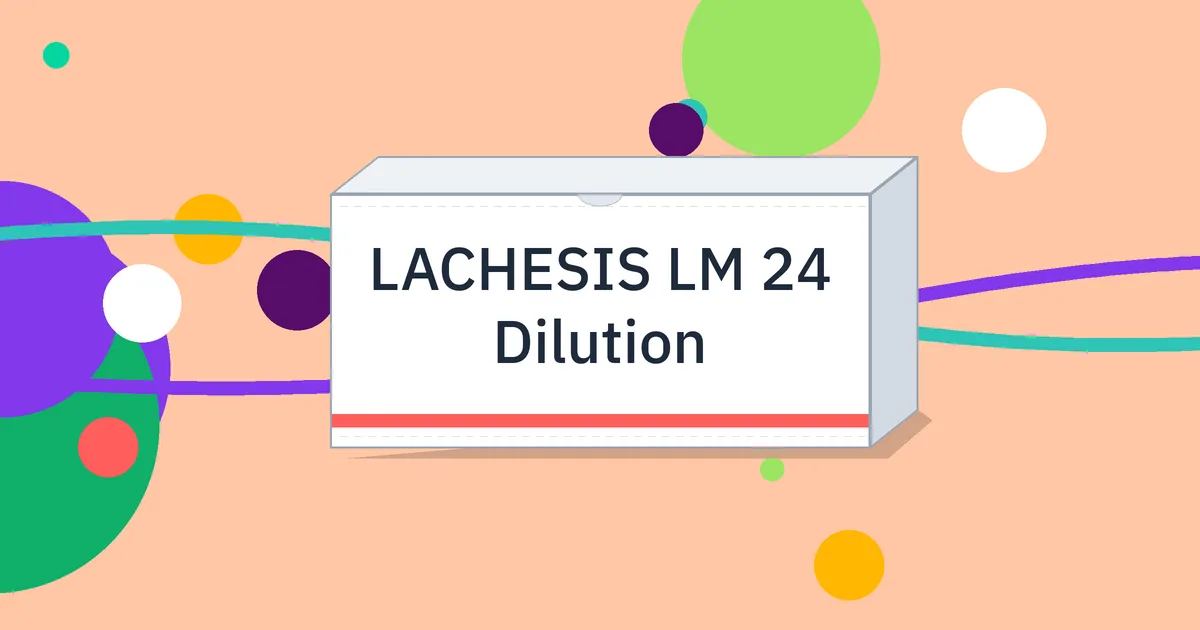 Symbolbild: Packung mit der Aufschrift LACHESIS LM 24 Dilution (PZN 03504959) – Verfügbarkeit und Bezug in Apotheken in Frankfurt am Main