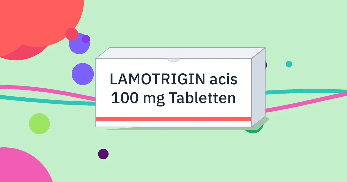 Symbolbild: Packung mit der Aufschrift LAMOTRIGIN acis 100 mg Tabletten (PZN 04051879) – Verfügbarkeit und Bezug in Apotheken in Frankfurt am Main