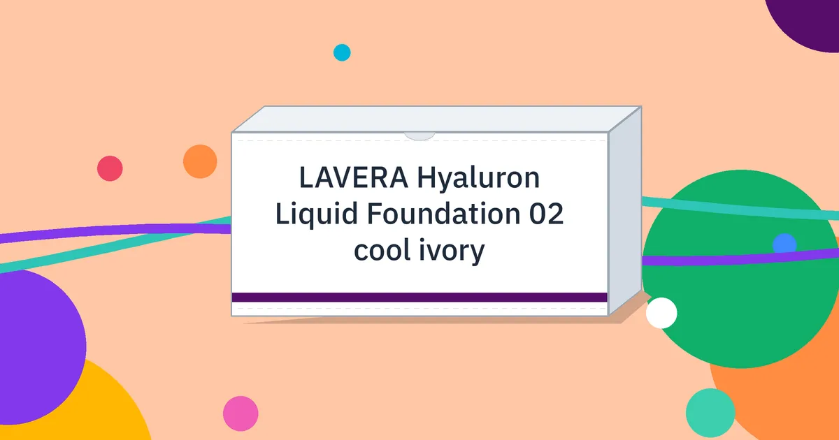 Symbolbild: Packung mit der Aufschrift LAVERA Hyaluron Liquid Foundation 02 cool ivory (PZN 16929092) – Verfügbarkeit und Bezug in Apotheken in Frankfurt am Main