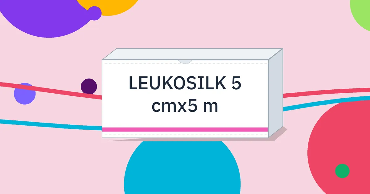 Symbolbild: Packung mit der Aufschrift LEUKOSILK 5 cmx5 m (PZN 18231131) – Verfügbarkeit und Bezug in Apotheken in Frankfurt am Main