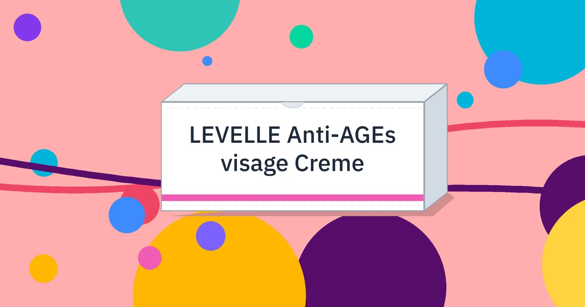 Symbolbild: Packung mit der Aufschrift LEVELLE Anti-AGEs visage Creme (PZN 16329943) – Verfügbarkeit und Bezug in Apotheken in Frankfurt am Main
