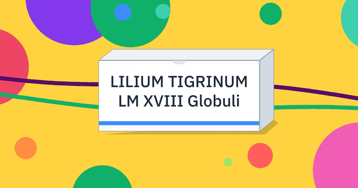 Symbolbild: Packung mit der Aufschrift LILIUM TIGRINUM LM XVIII Globuli (PZN 04506251) – Verfügbarkeit und Bezug in Apotheken in Frankfurt am Main