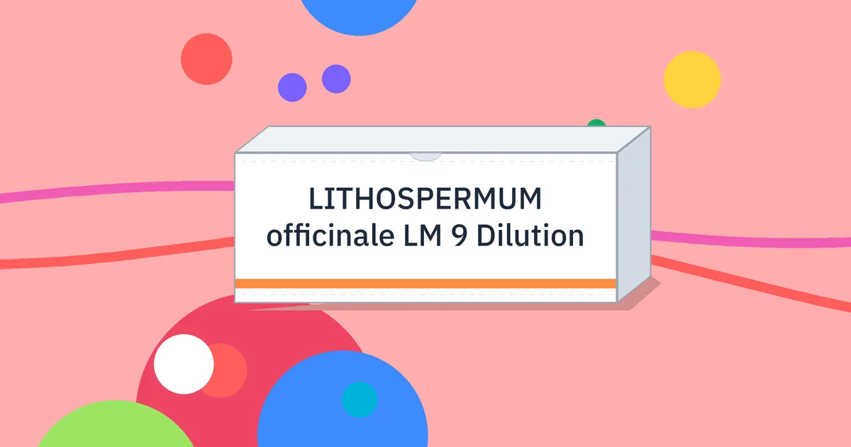 Symbolbild: Packung mit der Aufschrift LITHOSPERMUM officinale LM 9 Dilution (PZN 13531963) – Verfügbarkeit und Bezug in Apotheken in Frankfurt am Main