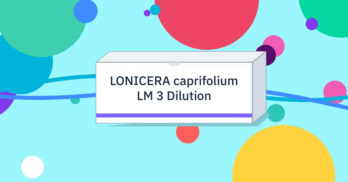 Symbolbild: Packung mit der Aufschrift LONICERA caprifolium LM 3 Dilution (PZN 13535576) – Verfügbarkeit und Bezug in Apotheken in Frankfurt am Main