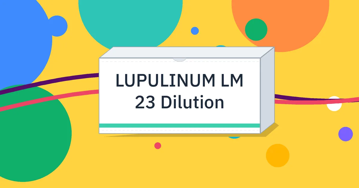 Symbolbild: Packung mit der Aufschrift LUPULINUM LM 23 Dilution (PZN 13536765) – Verfügbarkeit und Bezug in Apotheken in Frankfurt am Main