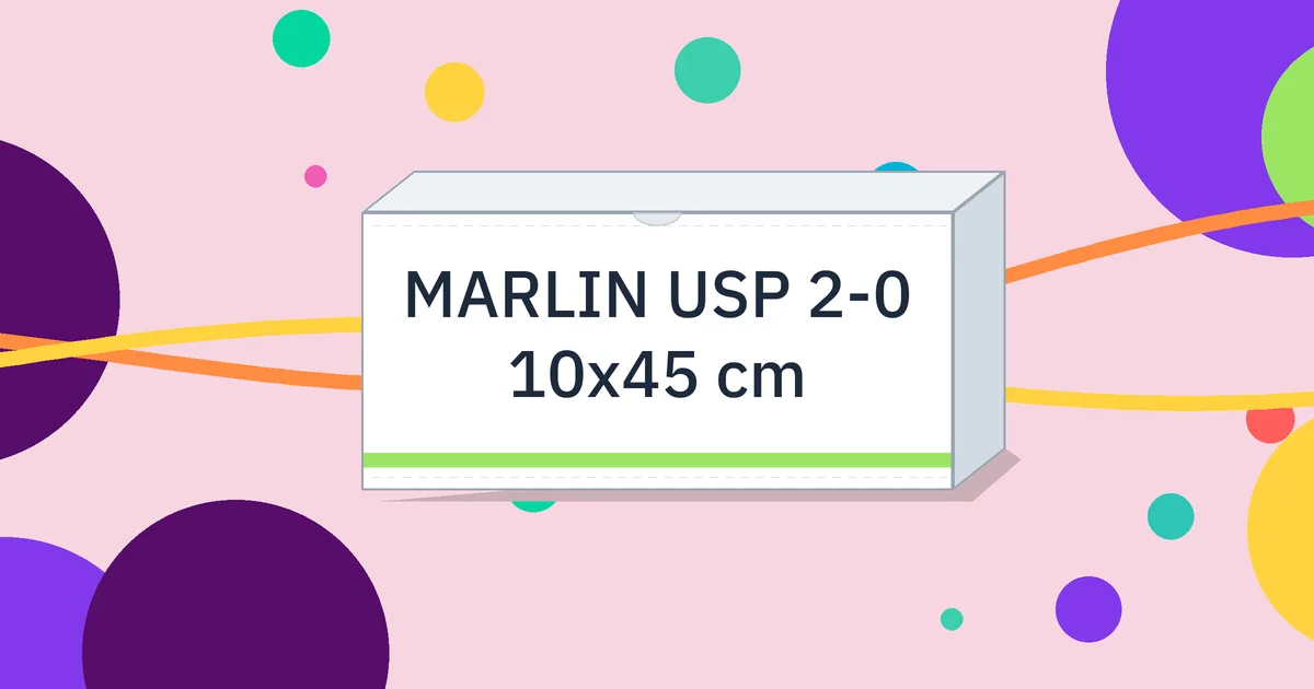 Symbolbild: Packung mit der Aufschrift MARLIN USP 2-0 10x45 cm (PZN 07327514) – Verfügbarkeit und Bezug in Apotheken in Frankfurt am Main