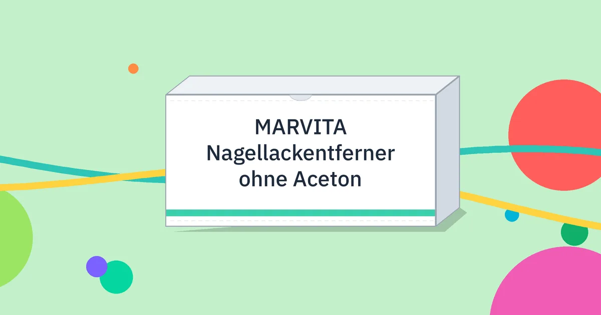Symbolbild: Packung mit der Aufschrift MARVITA Nagellackentferner ohne Aceton (PZN 10779326) – Verfügbarkeit und Bezug in Apotheken in Frankfurt am Main