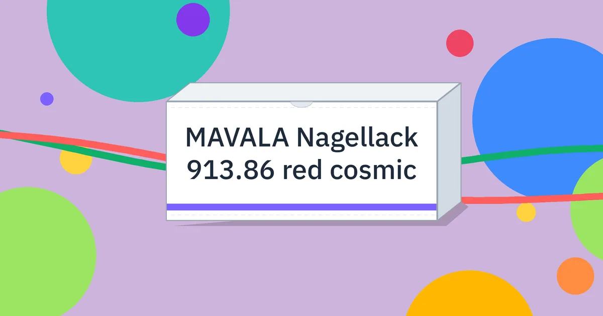 Symbolbild: Packung mit der Aufschrift MAVALA Nagellack 913.86 red cosmic (PZN 13903212) – Verfügbarkeit und Bezug in Apotheken in Frankfurt am Main