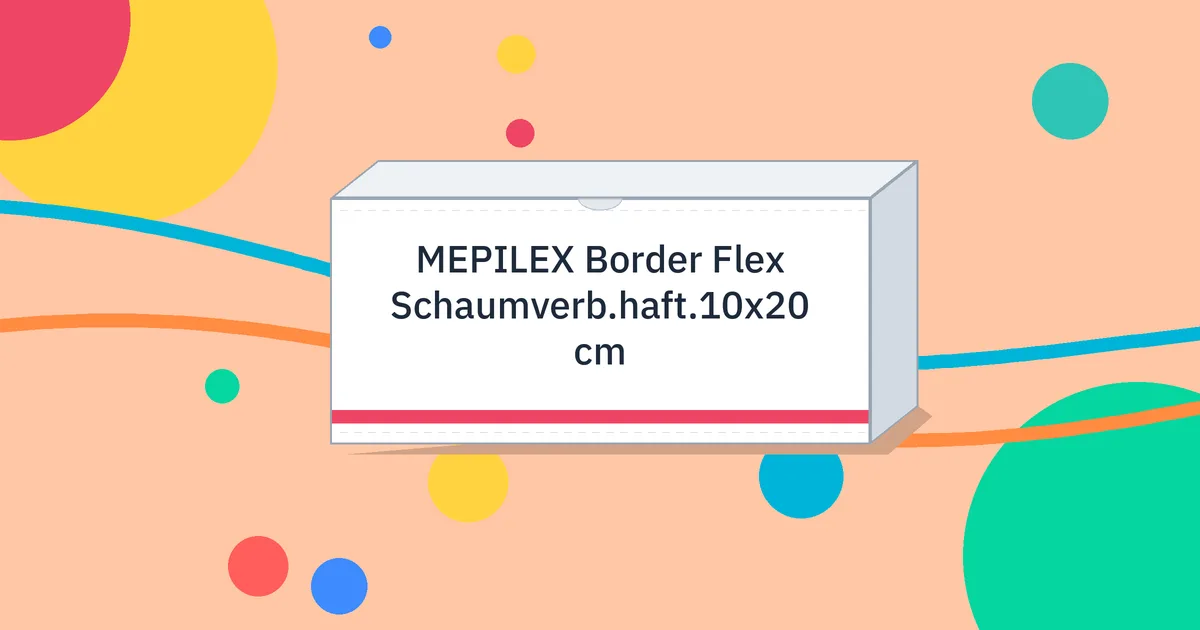 Symbolbild: Packung mit der Aufschrift MEPILEX Border Flex Schaumverb.haft.10x20 cm (PZN 19667155) – Verfügbarkeit und Bezug in Apotheken in Frankfurt am Main