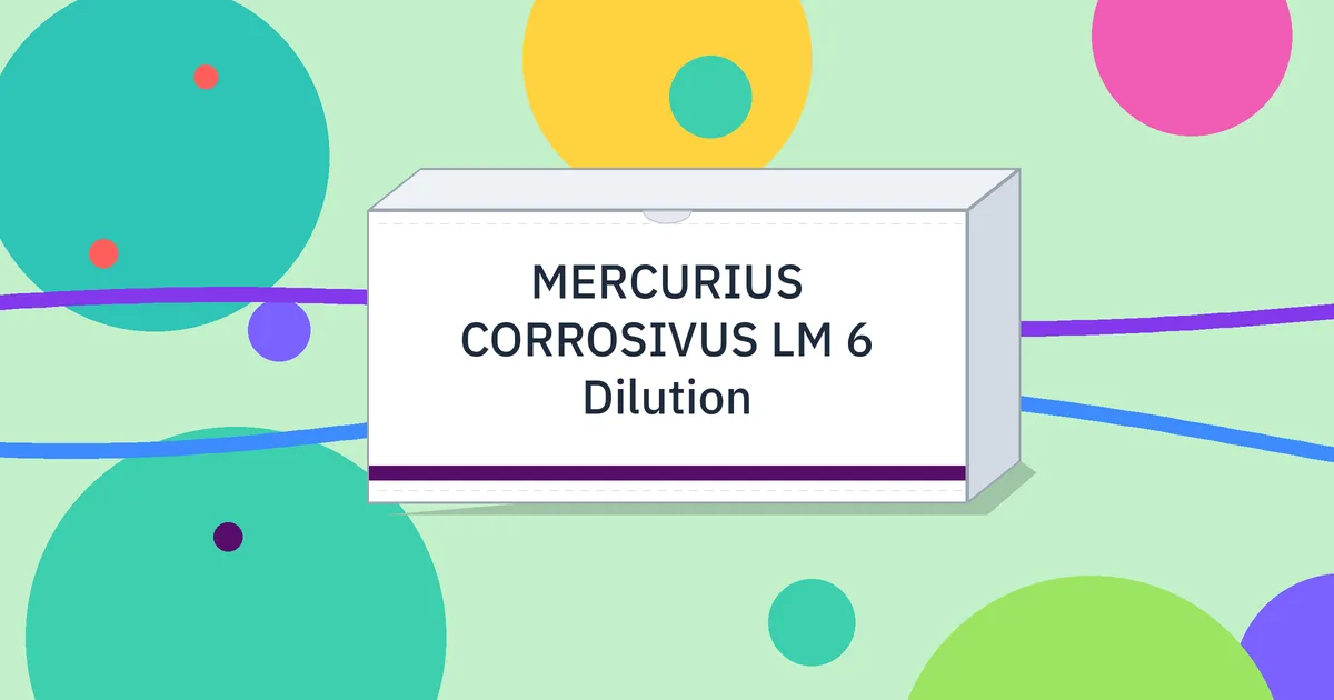 Symbolbild: Packung mit der Aufschrift MERCURIUS CORROSIVUS LM 6 Dilution (PZN 07541058) – Verfügbarkeit und Bezug in Apotheken in Frankfurt am Main