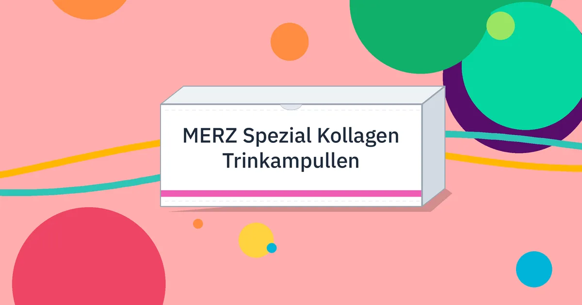 Symbolbild: Packung mit der Aufschrift MERZ Spezial Kollagen Trinkampullen (PZN 11150613) – Verfügbarkeit und Bezug in Apotheken in Frankfurt am Main