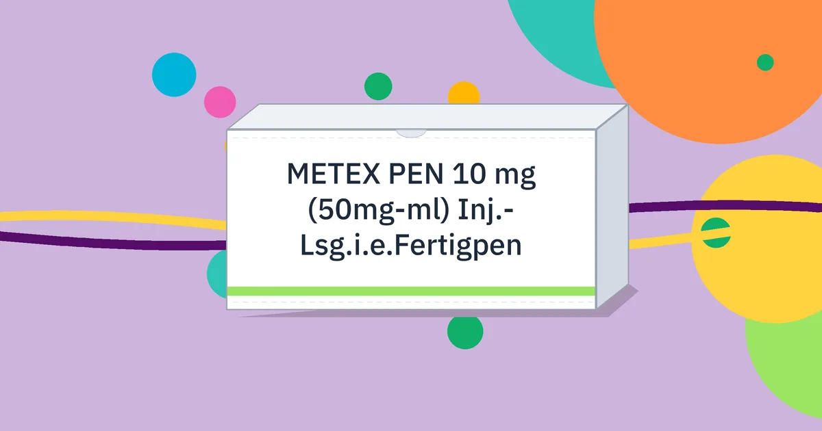 Symbolbild: Packung mit der Aufschrift METEX PEN 10 mg (50mg-ml) Inj.-Lsg.i.e.Fertigpen (PZN 09668113) – Verfügbarkeit und Bezug in Apotheken in Frankfurt am Main