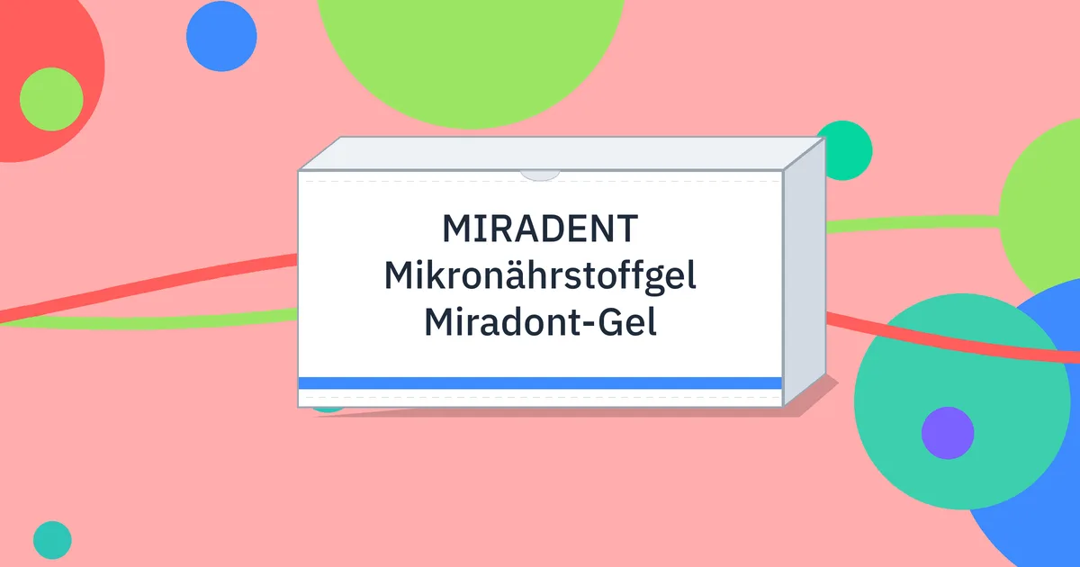 Symbolbild: Packung mit der Aufschrift MIRADENT Mikronährstoffgel Miradont-Gel (PZN 01917054) – Verfügbarkeit und Bezug in Apotheken in Frankfurt am Main