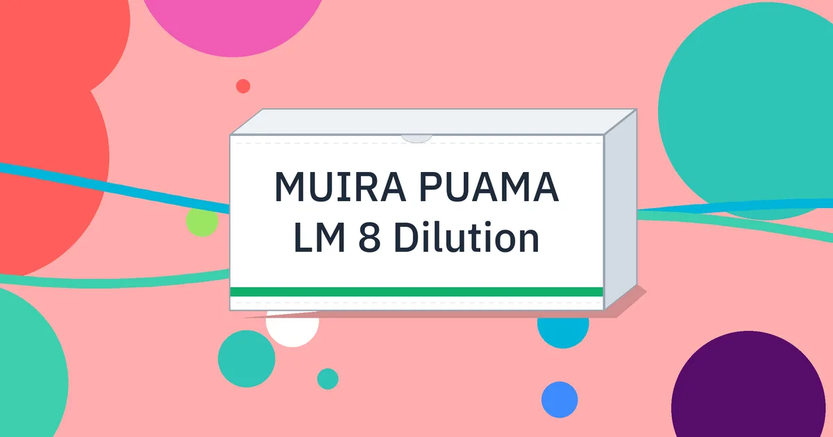 Symbolbild: Packung mit der Aufschrift MUIRA PUAMA LM 8 Dilution (PZN 13611142) – Verfügbarkeit und Bezug in Apotheken in Frankfurt am Main