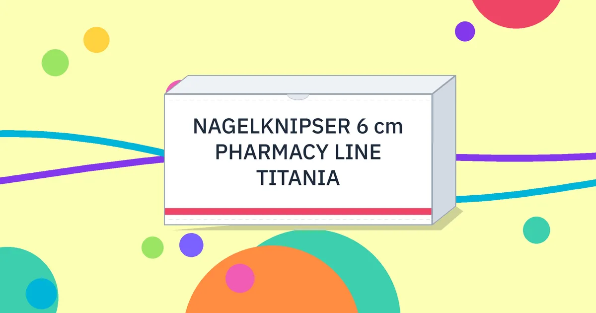 Symbolbild: Packung mit der Aufschrift NAGELKNIPSER 6 cm PHARMACY LINE TITANIA (PZN 13887252) – Verfügbarkeit und Bezug in Apotheken in Frankfurt am Main