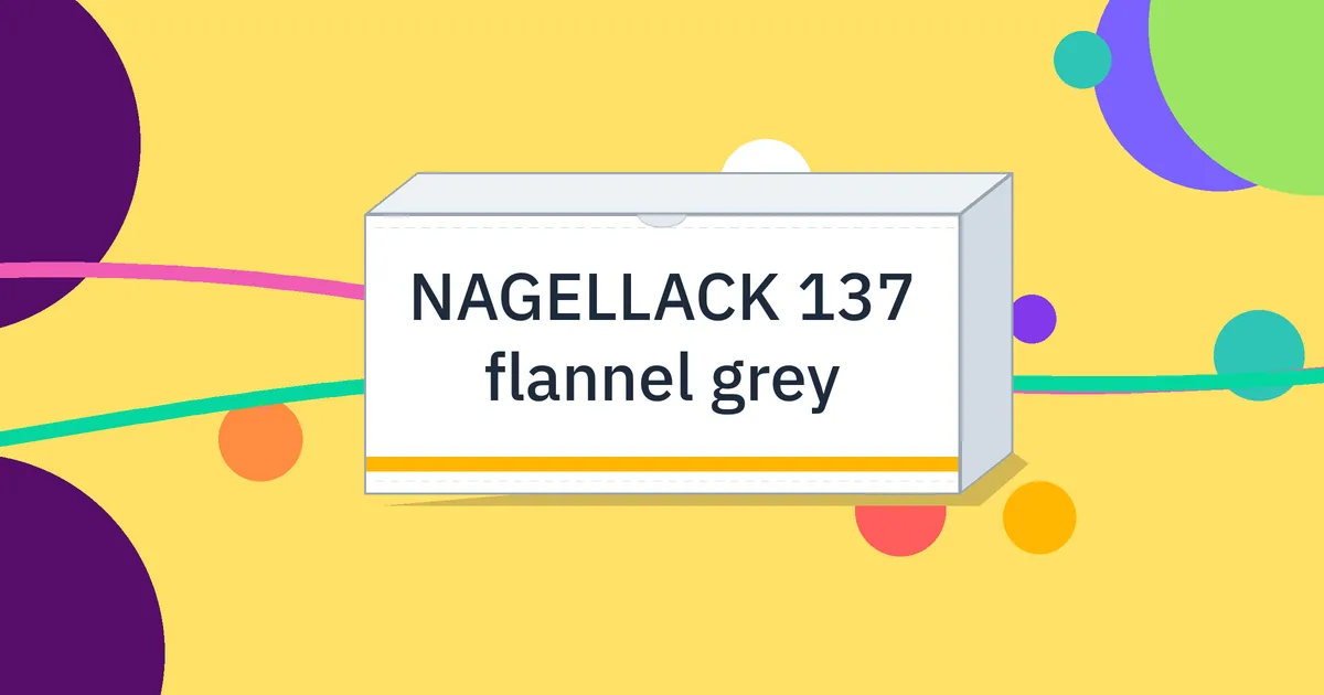 Symbolbild: Packung mit der Aufschrift NAGELLACK 137 flannel grey (PZN 10850691) – Verfügbarkeit und Bezug in Apotheken in Frankfurt am Main