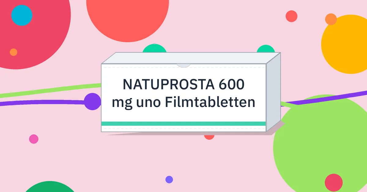 Symbolbild: Packung mit der Aufschrift NATUPROSTA 600 mg uno Filmtabletten (PZN 02680789) – Verfügbarkeit und Bezug in Apotheken in Frankfurt am Main