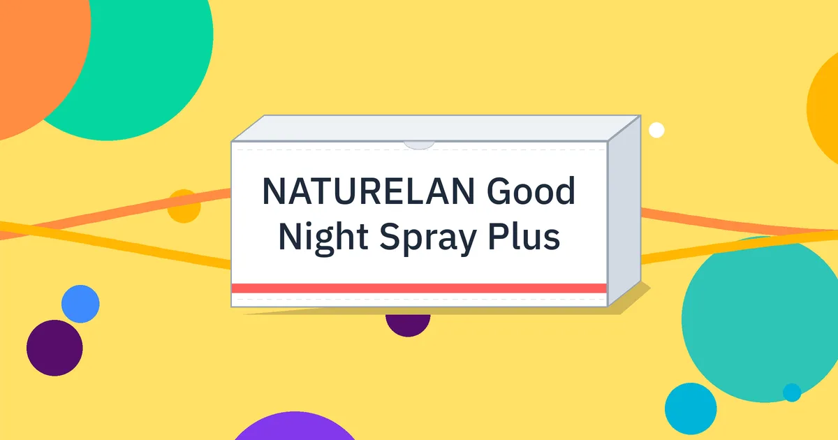 Symbolbild: Packung mit der Aufschrift NATURELAN Good Night Spray Plus (PZN 20026266) – Verfügbarkeit und Bezug in Apotheken in Frankfurt am Main