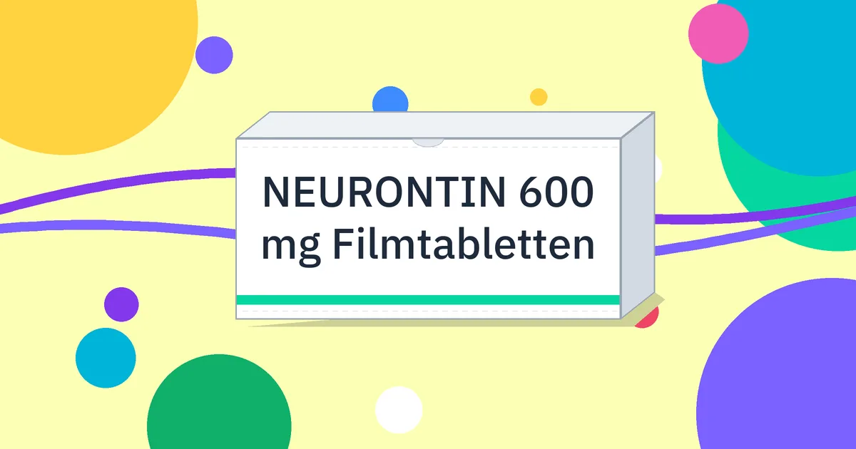 Symbolbild: Packung mit der Aufschrift NEURONTIN 600 mg Filmtabletten (PZN 06165914) – Verfügbarkeit und Bezug in Apotheken in Frankfurt am Main