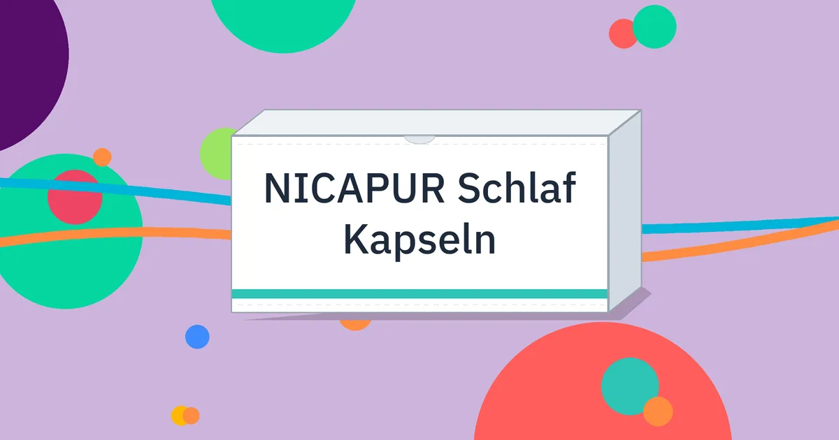 Symbolbild: Packung mit der Aufschrift NICAPUR Schlaf Kapseln (PZN 15300050) – Verfügbarkeit und Bezug in Apotheken in Frankfurt am Main