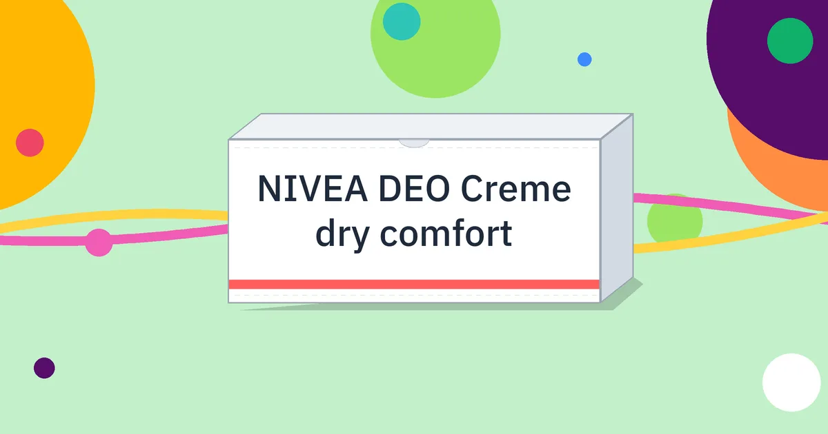 Symbolbild: Packung mit der Aufschrift NIVEA DEO Creme dry comfort (PZN 11325159) – Verfügbarkeit und Bezug in Apotheken in Frankfurt am Main
