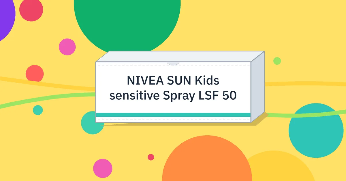Symbolbild: Packung mit der Aufschrift NIVEA SUN Kids sensitive Spray LSF 50 (PZN 11327069) – Verfügbarkeit und Bezug in Apotheken in Frankfurt am Main