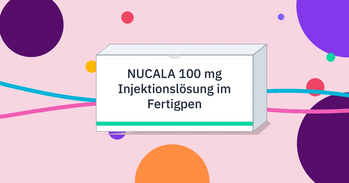 Symbolbild: Packung mit der Aufschrift NUCALA 100 mg Injektionslösung im Fertigpen (PZN 16383902) – Verfügbarkeit und Bezug in Apotheken in Frankfurt am Main