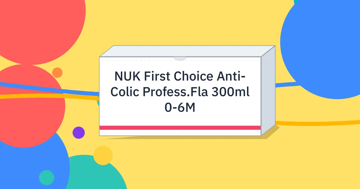 Symbolbild: Packung mit der Aufschrift NUK First Choice Anti-Colic Profess.Fla 300ml 0-6M (PZN 17436807) – Verfügbarkeit und Bezug in Apotheken in Frankfurt am Main