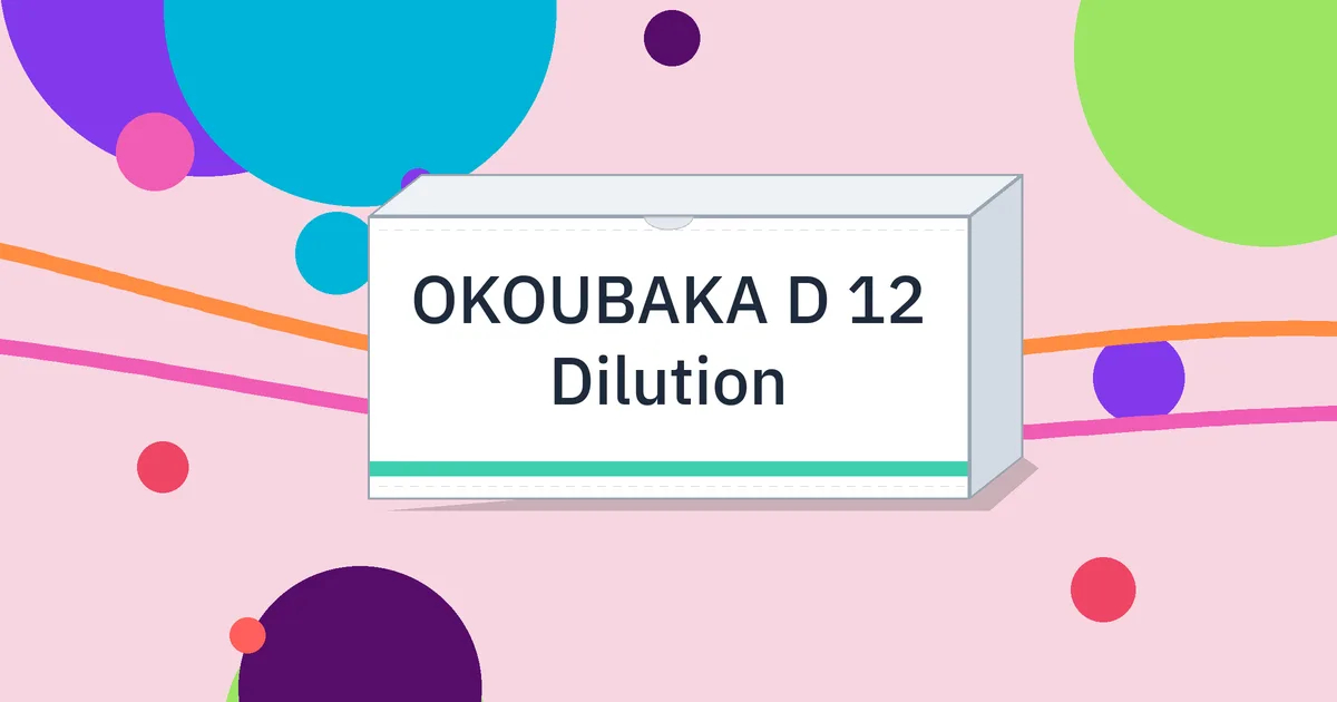 Symbolbild: Packung mit der Aufschrift OKOUBAKA D 12 Dilution (PZN 02619034) – Verfügbarkeit und Bezug in Apotheken in Frankfurt am Main