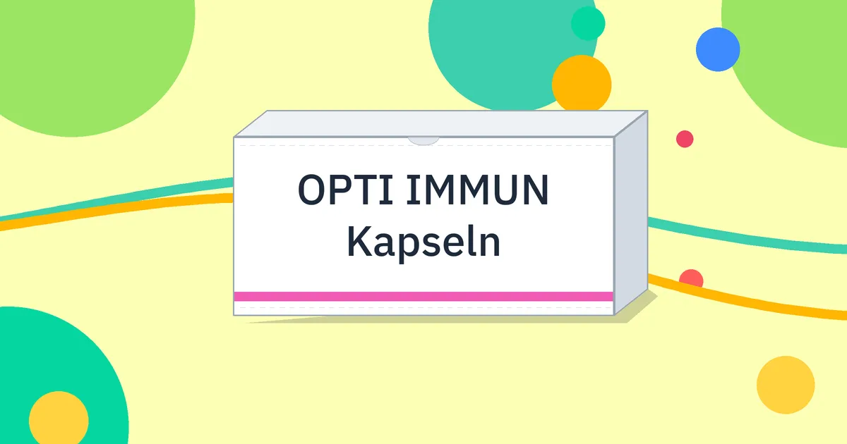 Symbolbild: Packung mit der Aufschrift OPTI IMMUN Kapseln (PZN 06435319) – Verfügbarkeit und Bezug in Apotheken in Frankfurt am Main