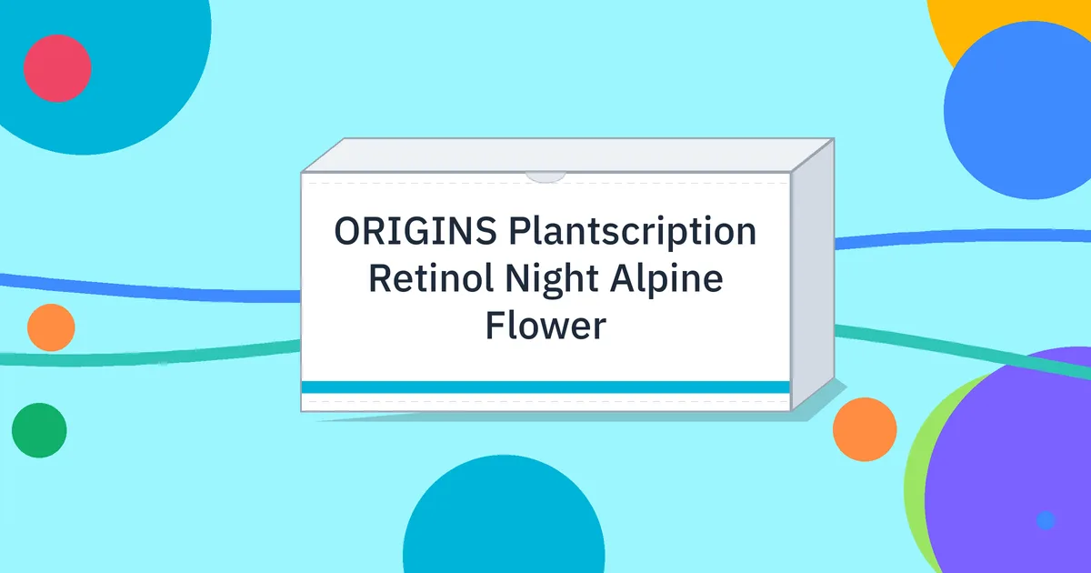 Symbolbild: Packung mit der Aufschrift ORIGINS Plantscription Retinol Night Alpine Flower (PZN 20102978) – Verfügbarkeit und Bezug in Apotheken in Frankfurt am Main