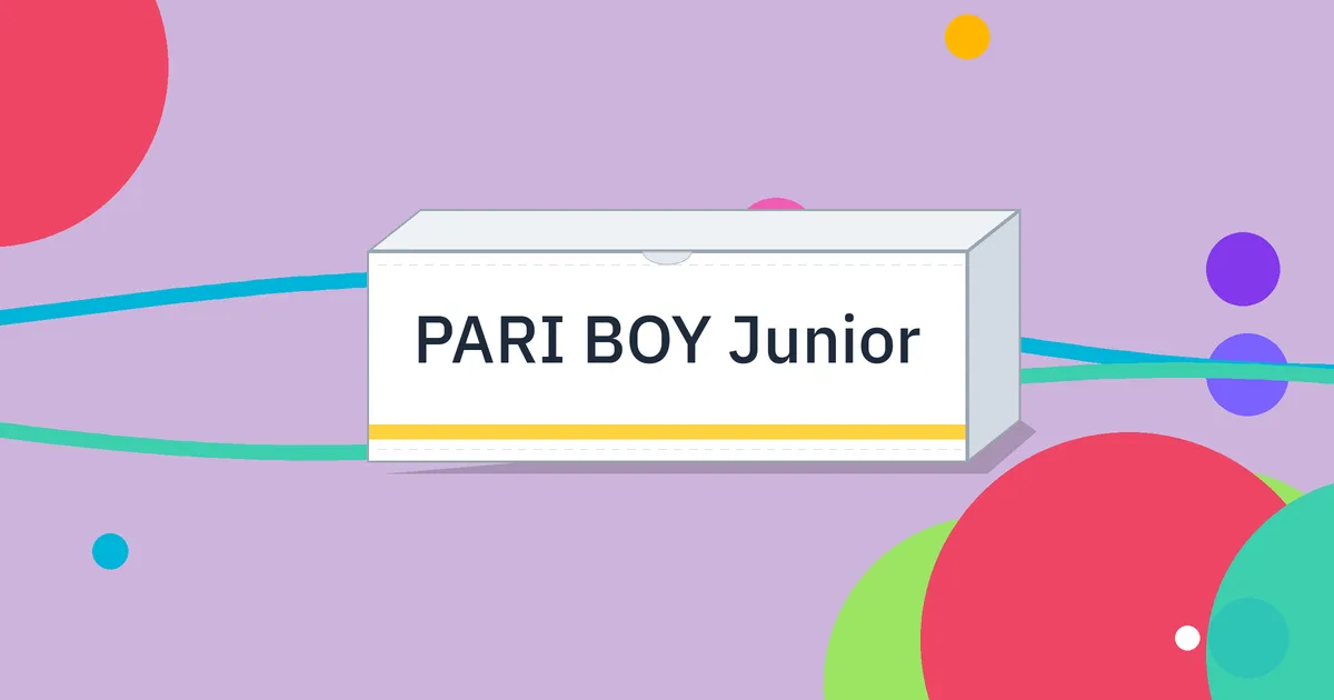 Symbolbild: Packung mit der Aufschrift PARI BOY Junior (PZN 13868384) – Verfügbarkeit und Bezug in Apotheken in Frankfurt am Main